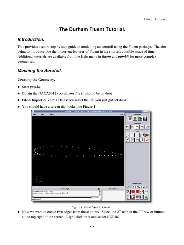 Fluent Tutorial 2005 | PDF | Fluid Dynamics | Airfoil