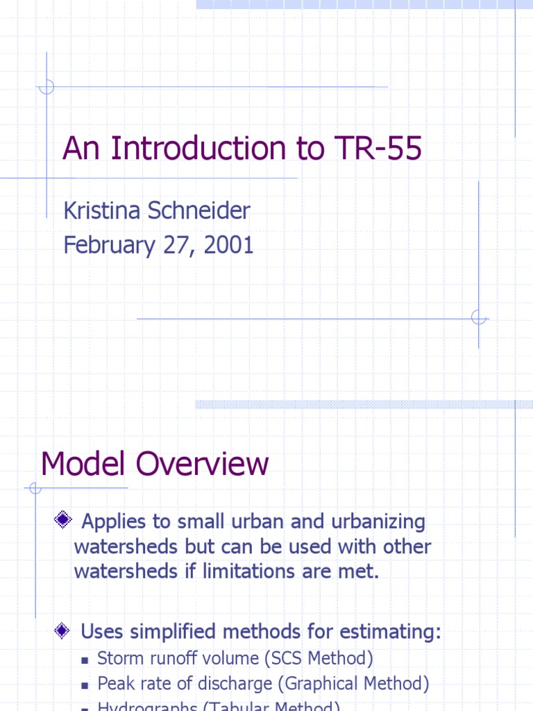 A Brief Introduction To TR-55 | PDF | Drainage Basin | Discharge ...