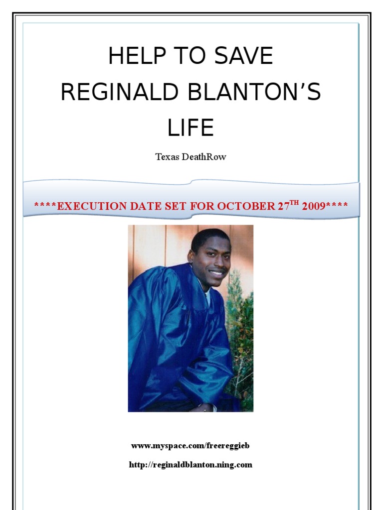 Reginald Blanton, Texas Deathrow Information Packet | PDF | Jury ...
