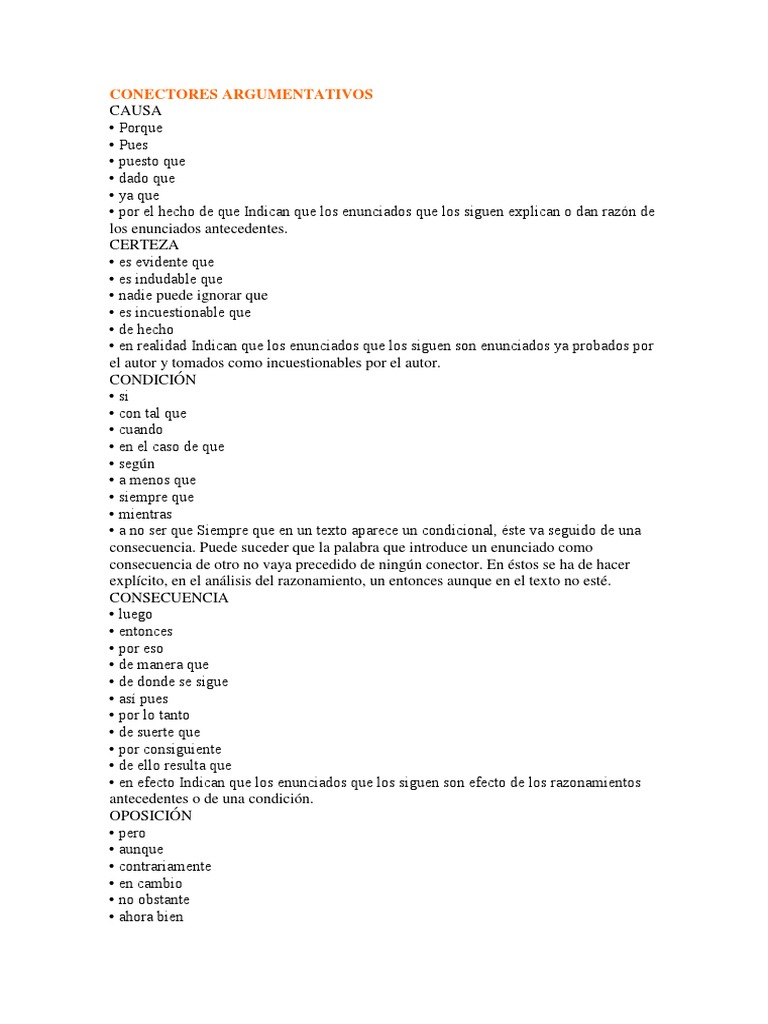 Conectores Argumentativos | PDF | Prueba matemática | Razón