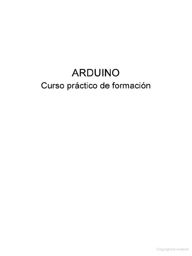 Arduino Curso Practico de Formacion | PDF