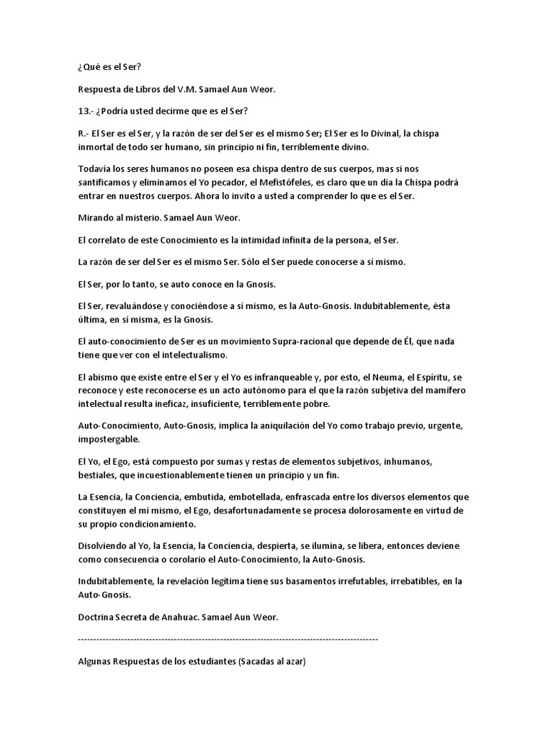 Qué es el Ser | PDF | Verdad | Alma