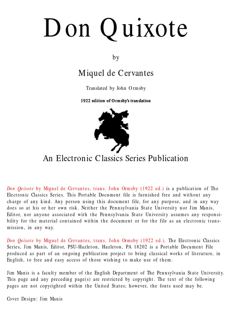 Don Quixote | PDF