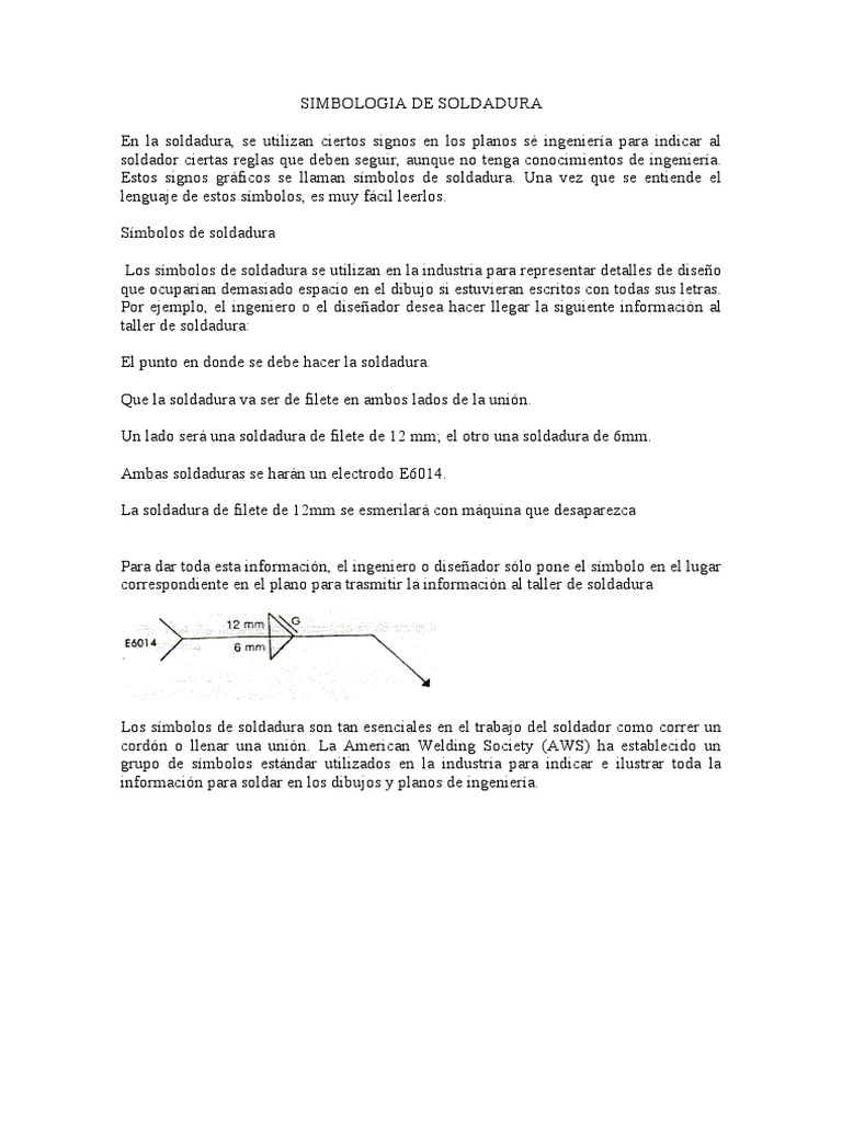 Simbologia de Soldadura | PDF | Metales de transición | El plastico