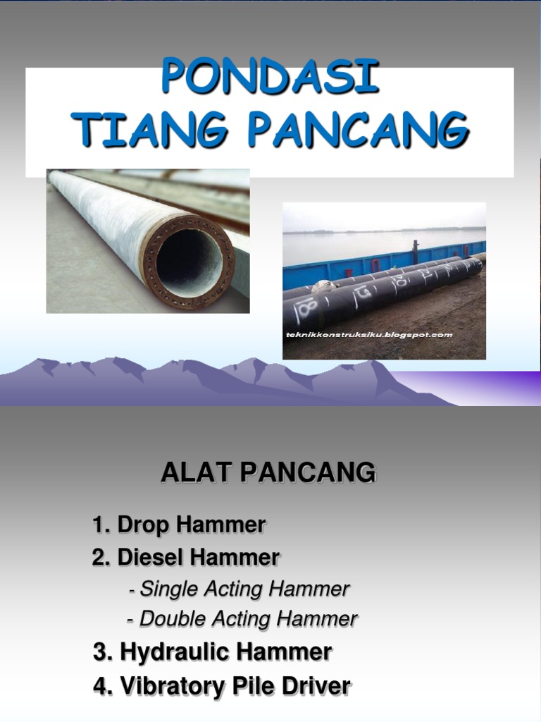 Pondasi Tiang Pancang | PDF