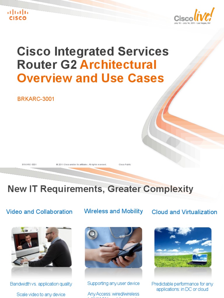 Cisco Integrated Services Router G2: Architectural Overview and Use Cases | PDF | Cisco Systems ...