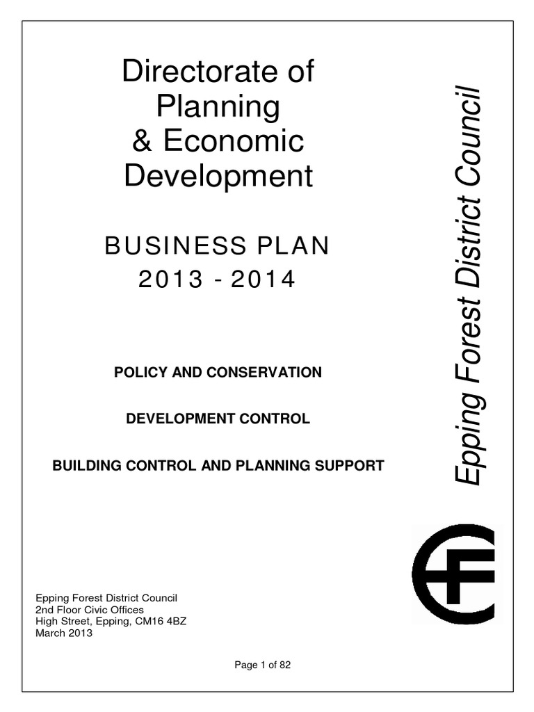Planning Economic Development Business Plan 2013-14 | PDF | Records ...