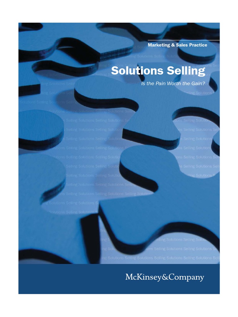 Mckinsey Solution Selling | PDF | Sales | Business Value