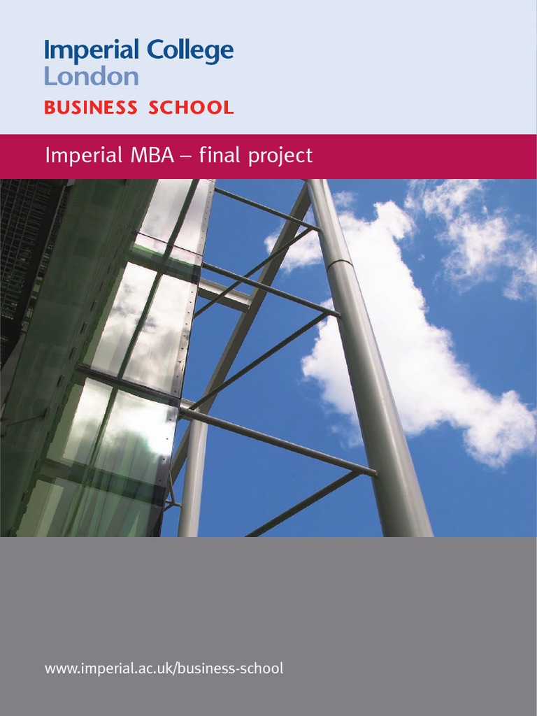 MBA Project | PDF | Master Of Business Administration | Master Of Science