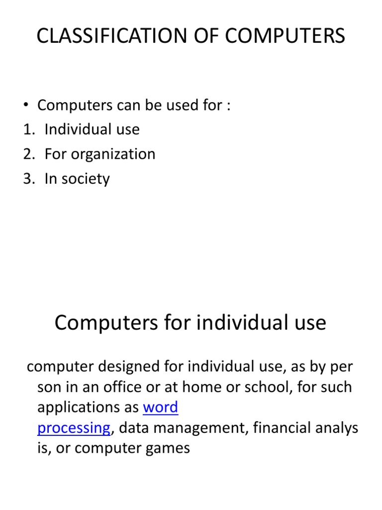 Classification of Computers | PDF | Personal Digital Assistant | Laptop