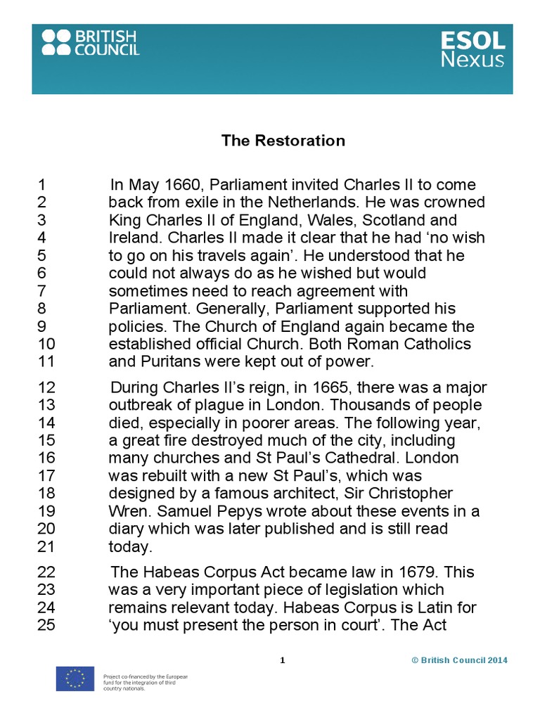 The Restoration | PDF | Government | Violence