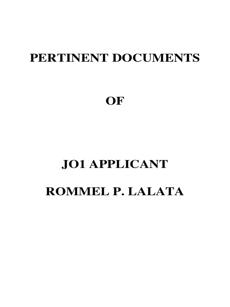 BJMP Enlistment Documents | PDF
