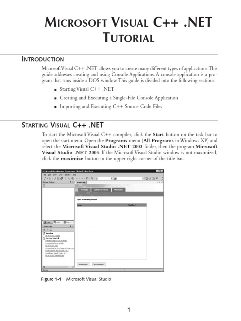 Visual C Net Compiler Pdf Command Line Interface Microsoft