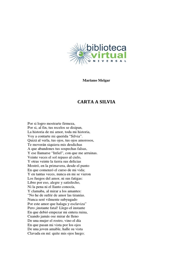 Carta A Silvia PDF | PDF | Incendios | Alma