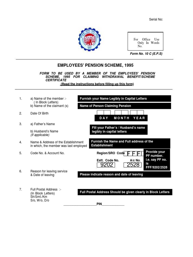 guidelines-form-10-c-for-pension-withdrawal-cheque-financial-services