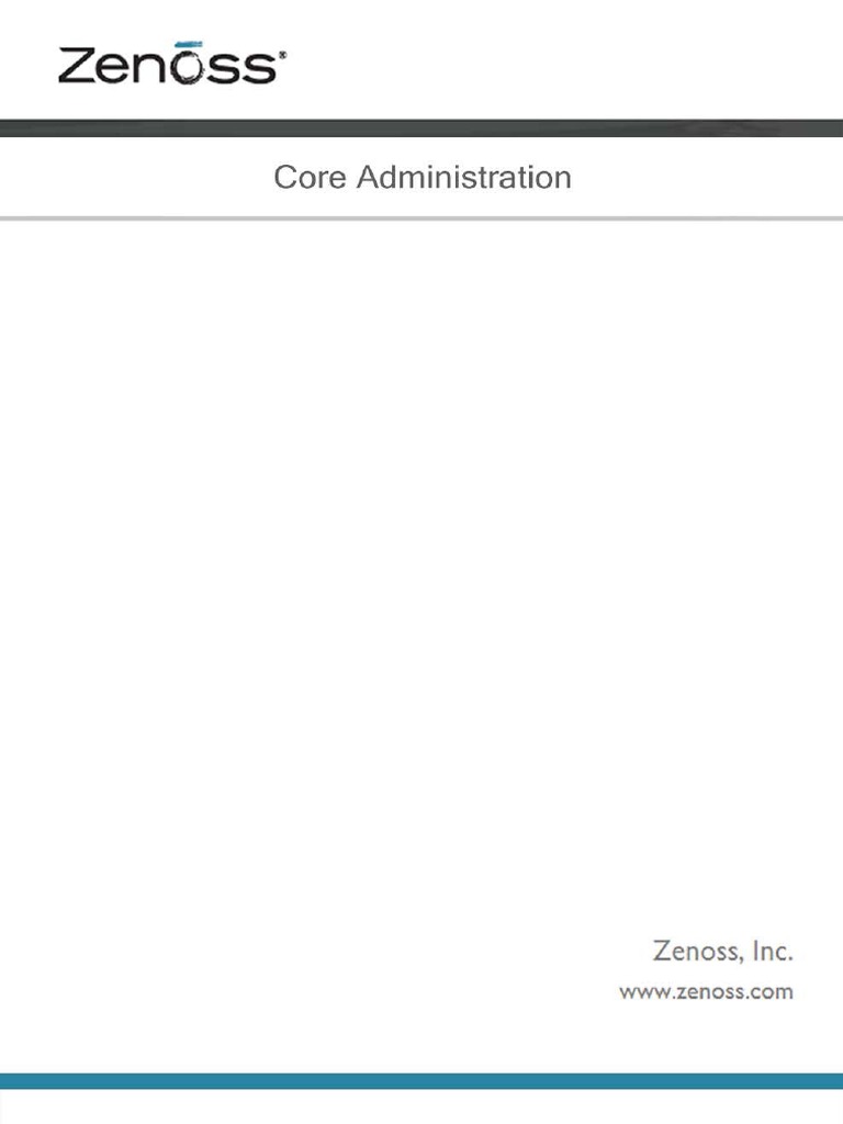 Zenoss Core Administration 02 102013 4.2 v07 | PDF | Server (Computing) | Computer Network