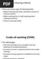 Procedure For Tank Washing and Cleaning | PDF | Oil Tanker | Water