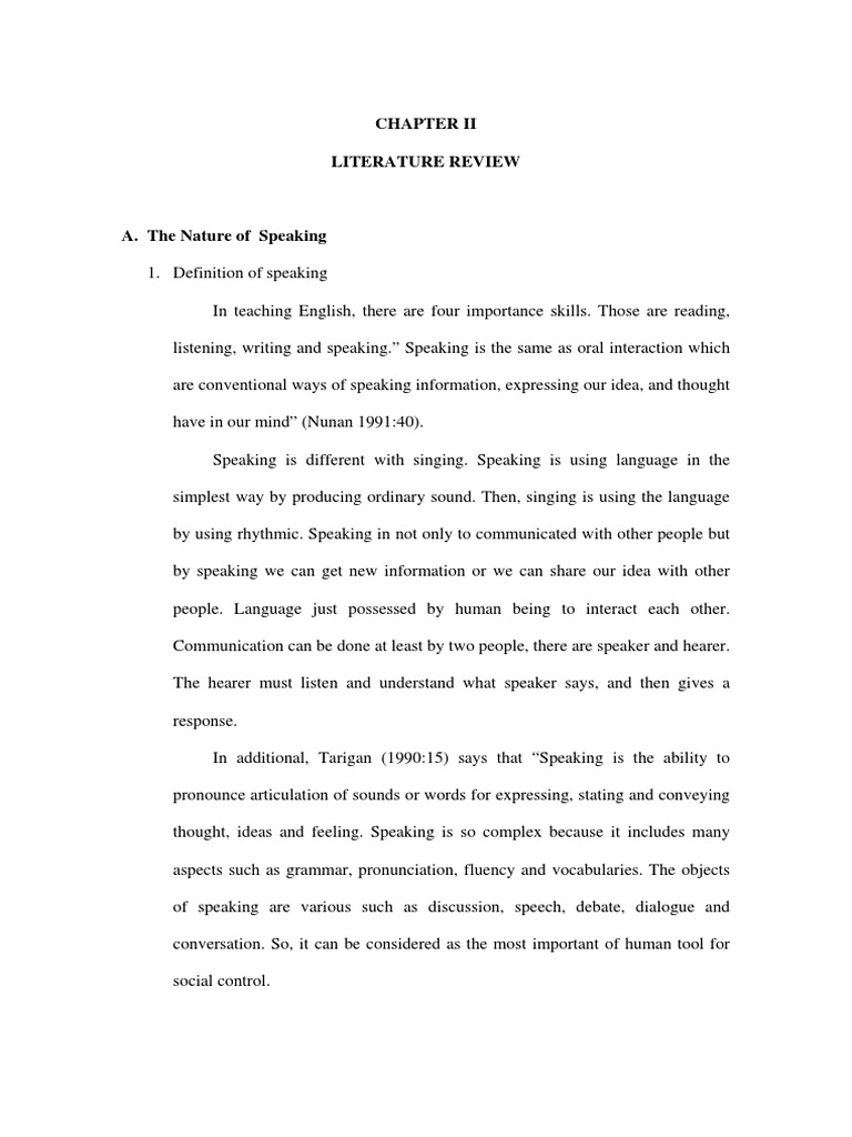 Chapter2 (Teaching Speaking Using Short Story) | PDF | English As A ...