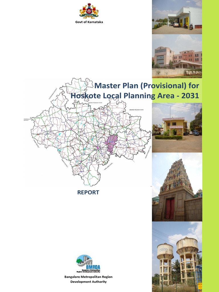 1.hoskote Master Plan Final Report 03-10-2013 | PDF | Rain | Monsoon