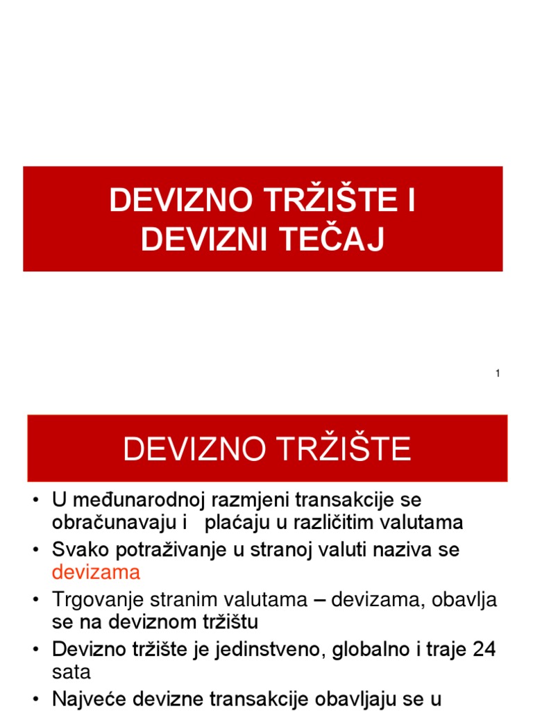 Devizno Tržište | PDF
