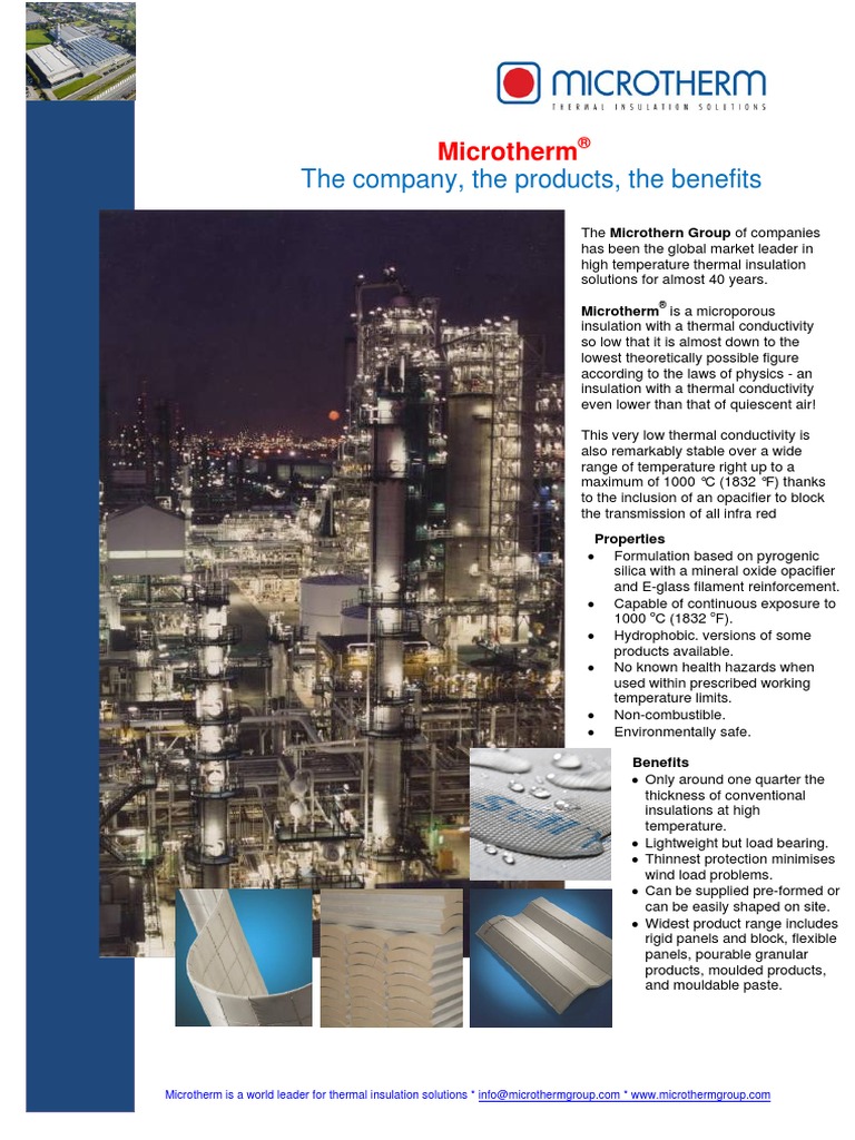 Microtherm The Facts | PDF | Thermal Insulation | Electrical ...