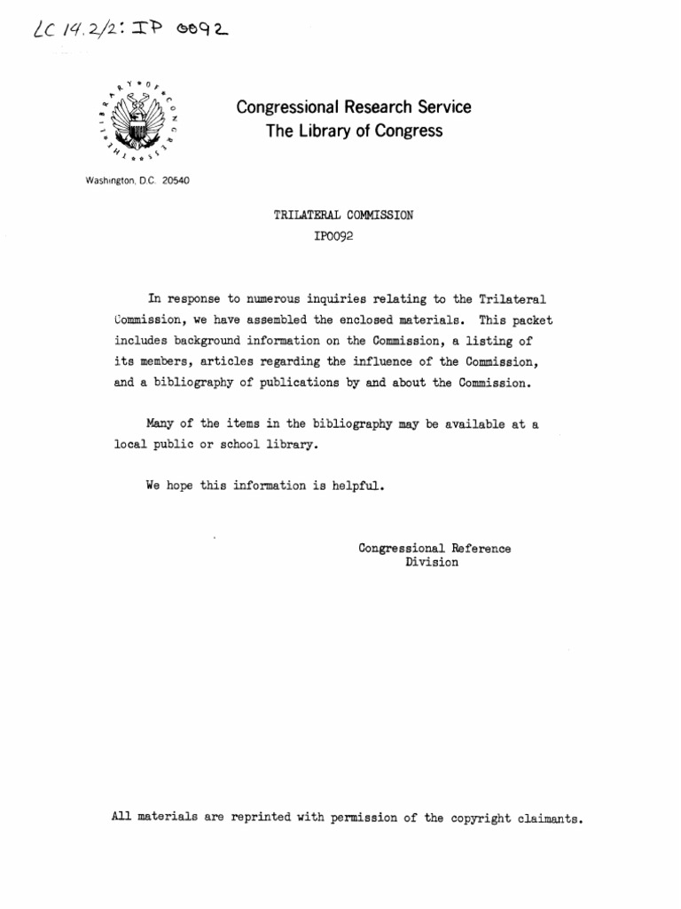 What Is The Trilateral Comission | PDF | Politics | History