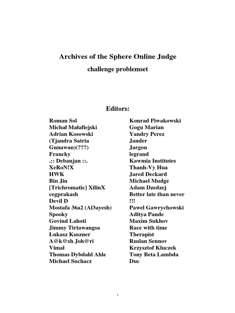 SPOJ Challenge | PDF | Computational Complexity Theory | Teaching Mathematics
