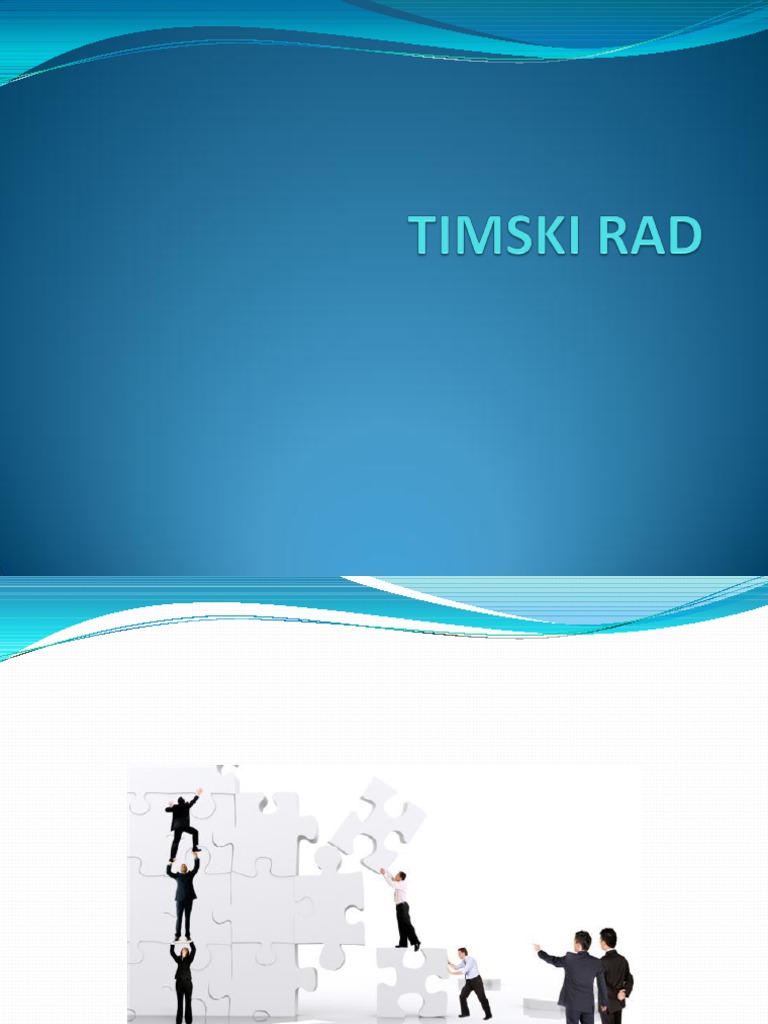Timski Rad Za Gradjansko | PDF