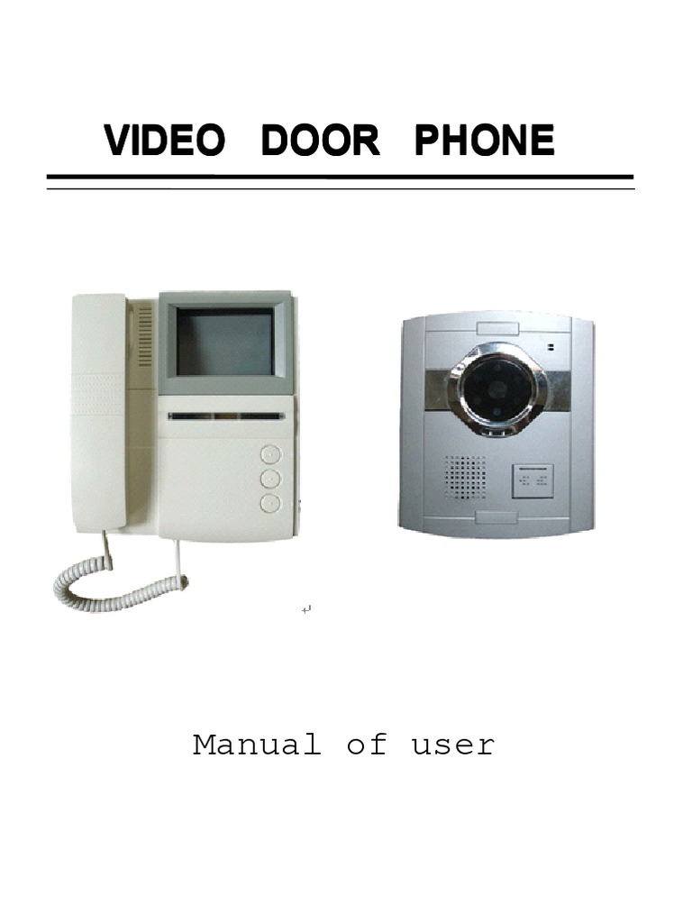 Auta Intercom User Manual | PDF | Telephone | Computer Monitor