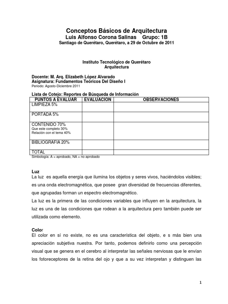 Conceptos Básicos de Arquitectura | PDF | Negro | Blanco