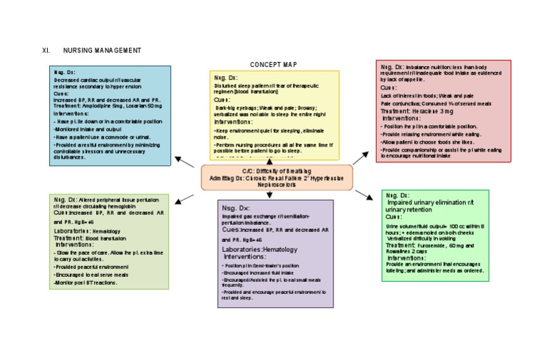 Nursing Management Concept Map | Hypertension | Physiology