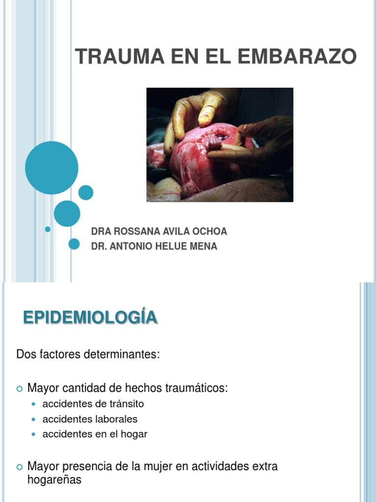 Trauma Obstetrico | PDF | Lesión | El embarazo