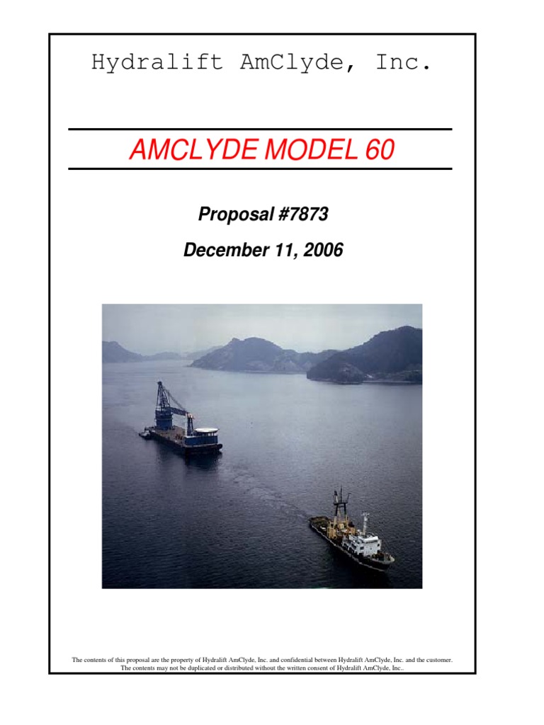 Amclyde M60 Crane Specification | PDF | Crane (Machine) | Alternating ...