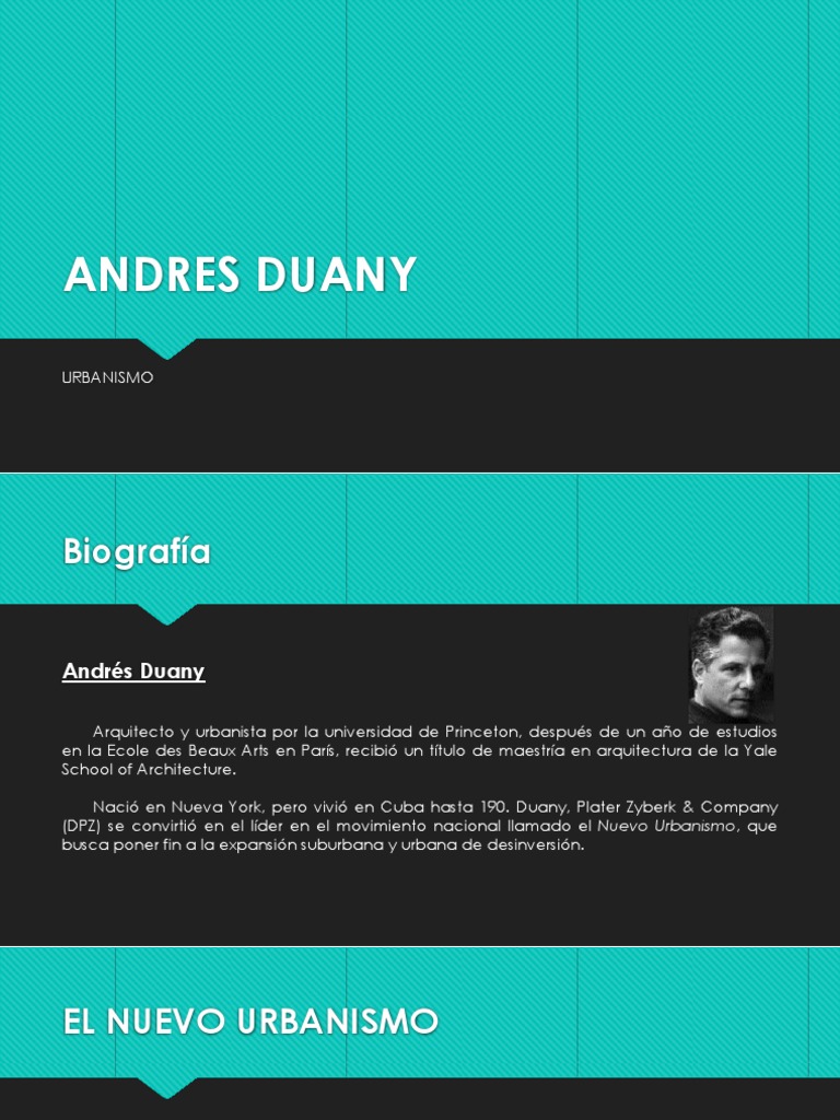 Andrés Duany y el Nuevo Urbanismo | PDF | Arte | Estilo de vida