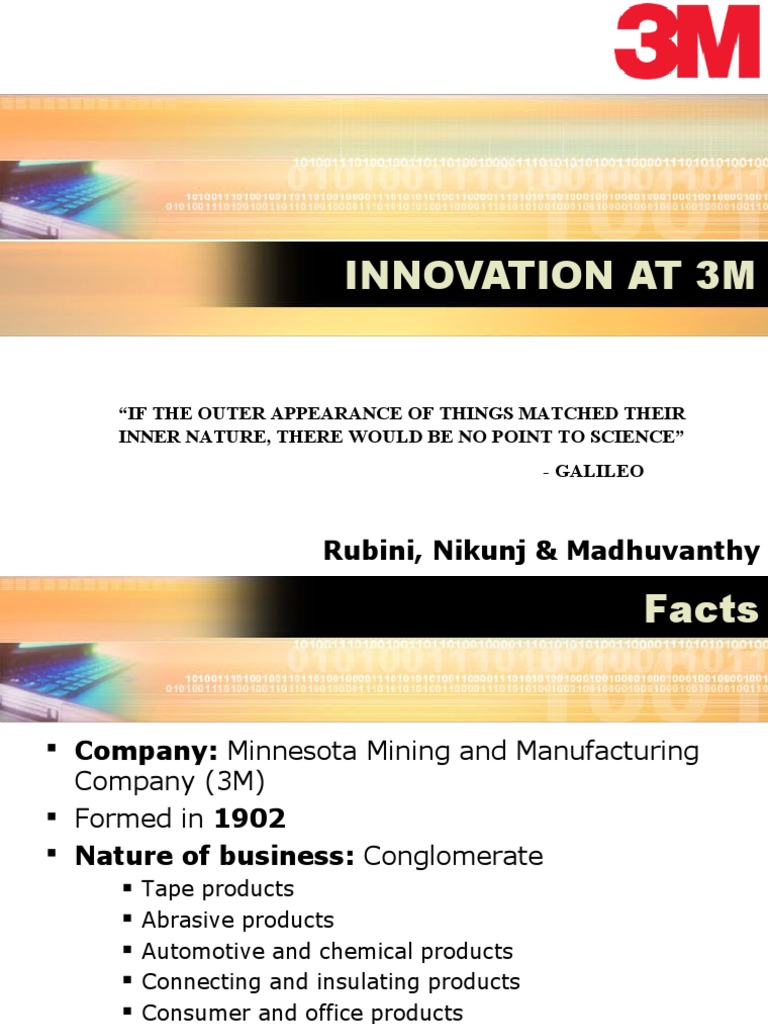 Innovation at 3m | PDF | Innovation | Focus Group