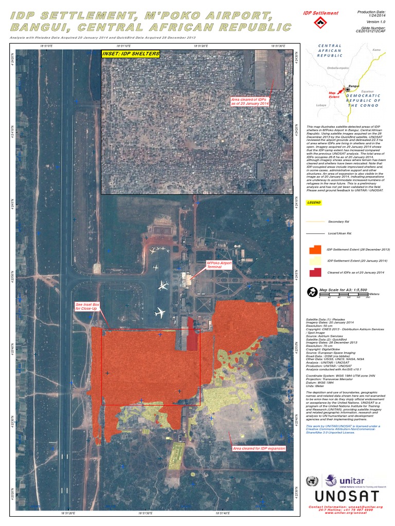 Inset: Idp Shelters: Area Cleared of Idps As of 20 January 2014 | PDF ...
