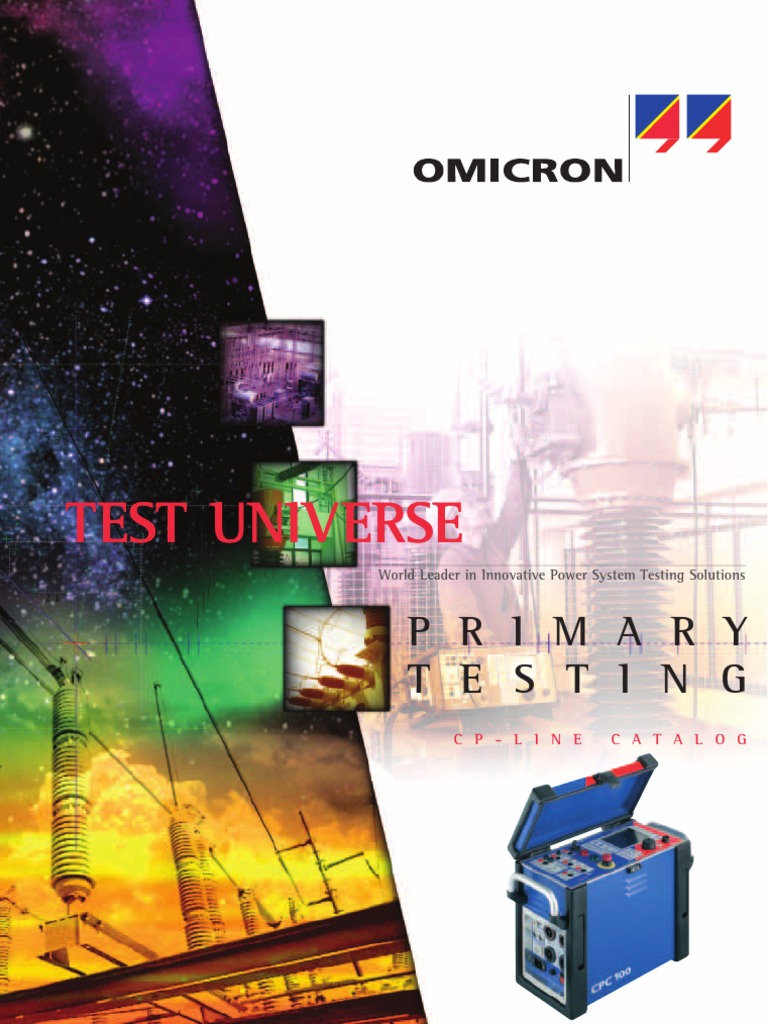 OMICRON CPC100 Primary Test System Specification | Transformer ...