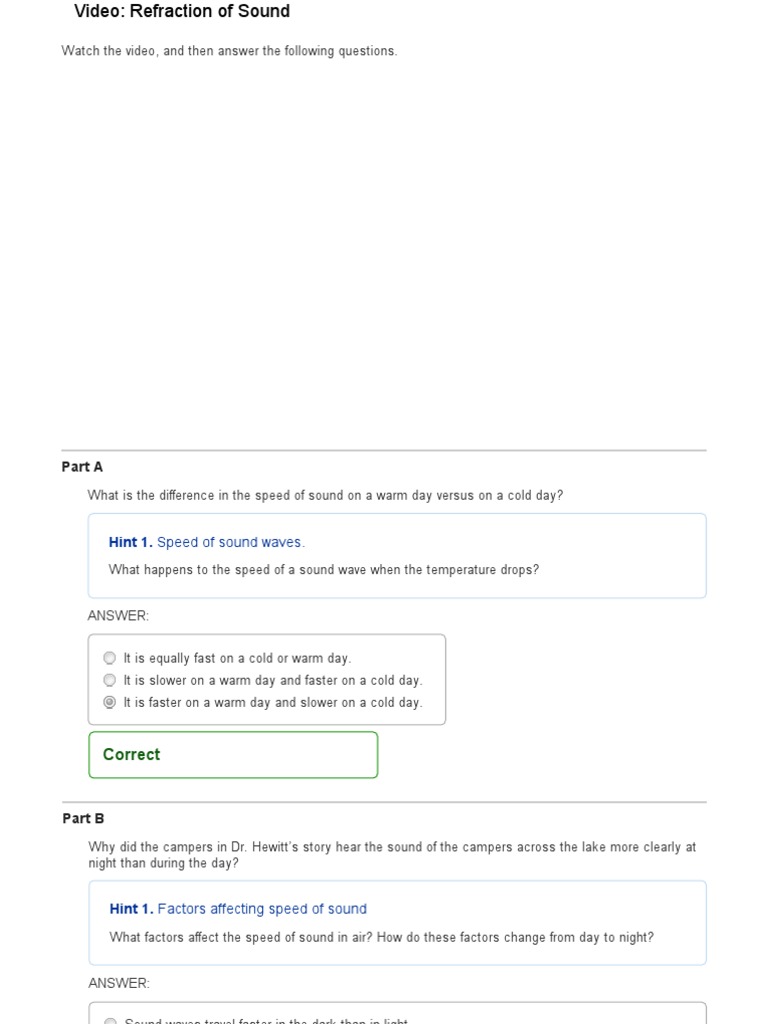 Mastering Physics Refraction And Interference Lab Pdf Wavelength