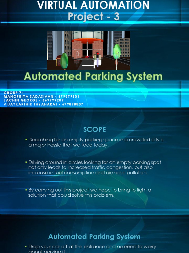 Automated Parking System - Presentation | PDF | Parking | Parking Lot