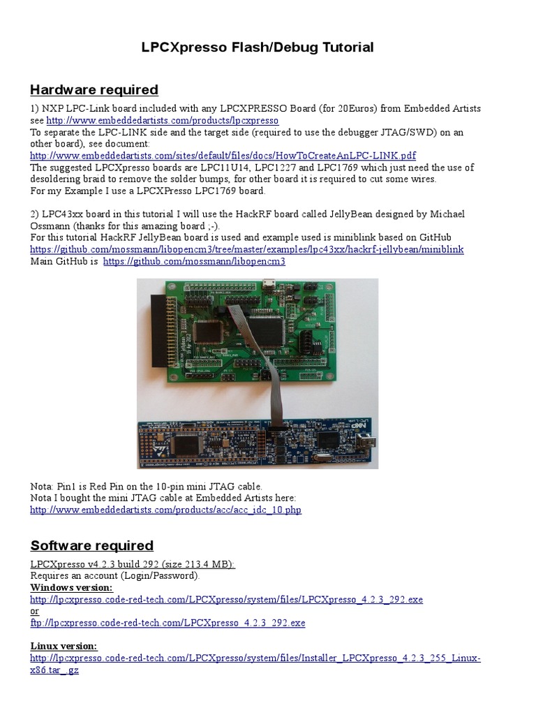 LPCXPresso Flash Debug Tutorial | PDF | Software | Areas Of Computer ...