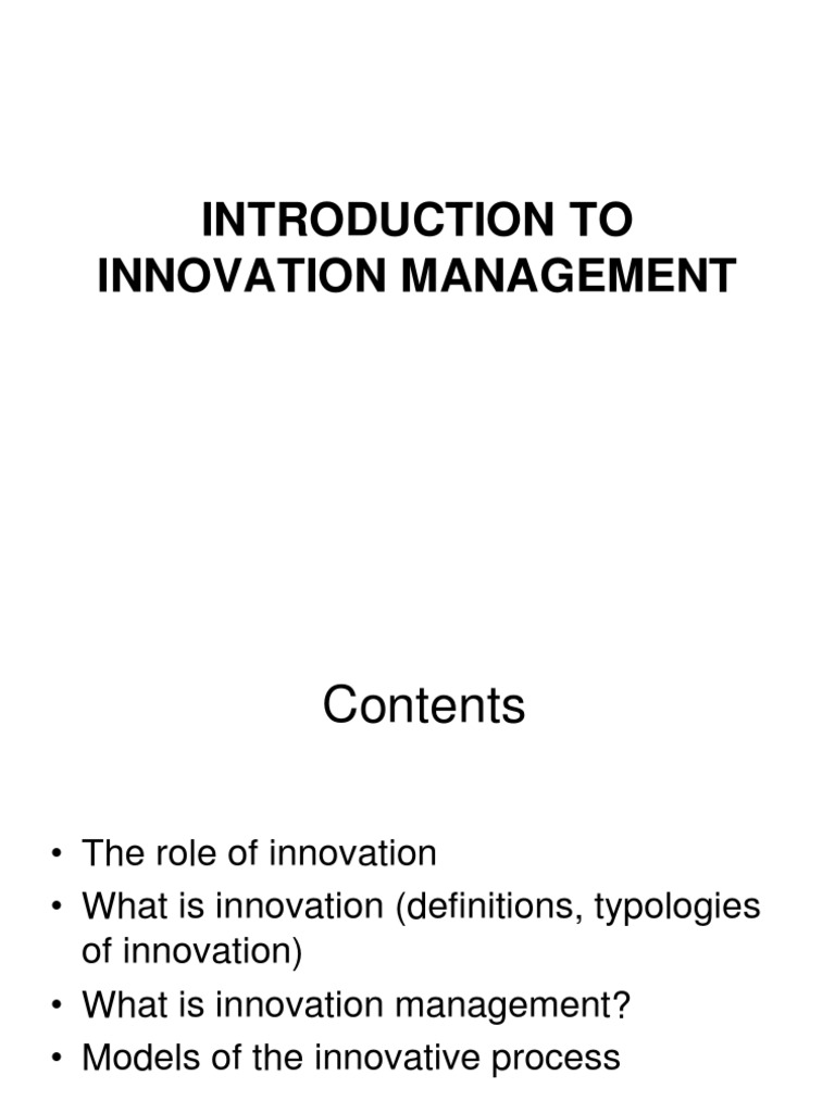 ITM - A | PDF | Innovation | Research And Development