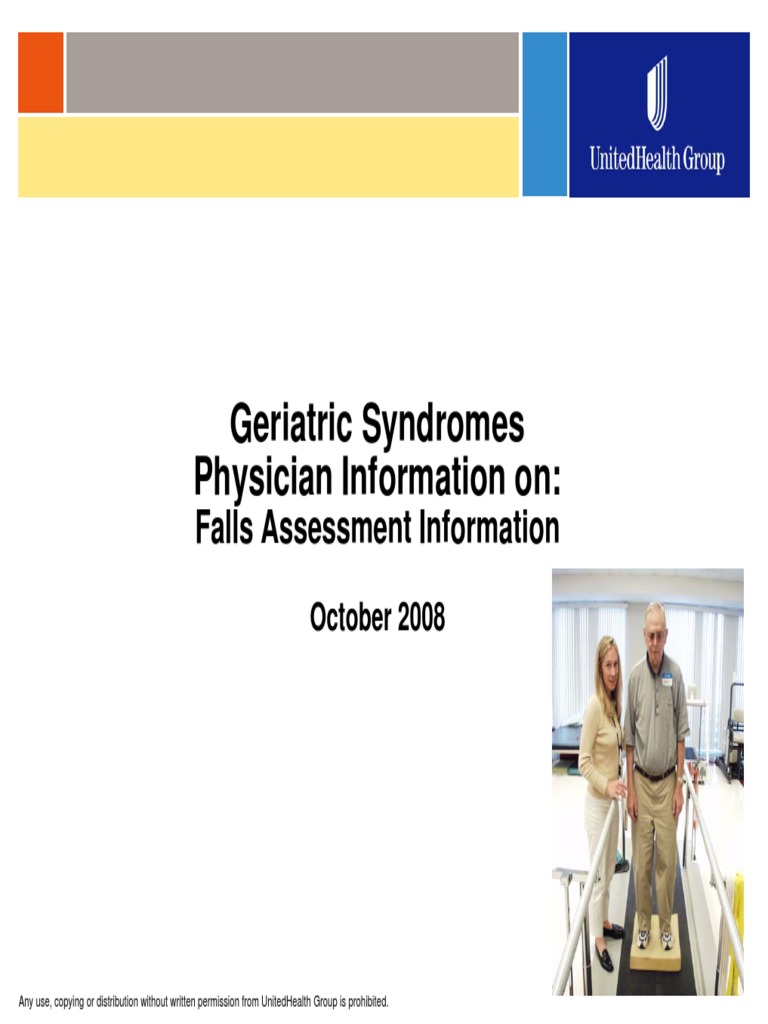 Geriatric Syndromes Physician Information On | PDF | Balance (Ability ...