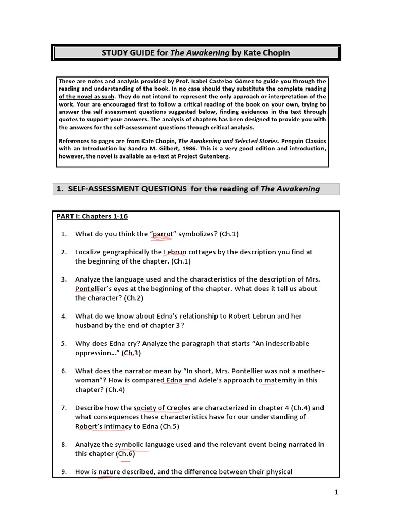 Awakening Insights: An Analysis of Key Events and Symbols in Kate ...