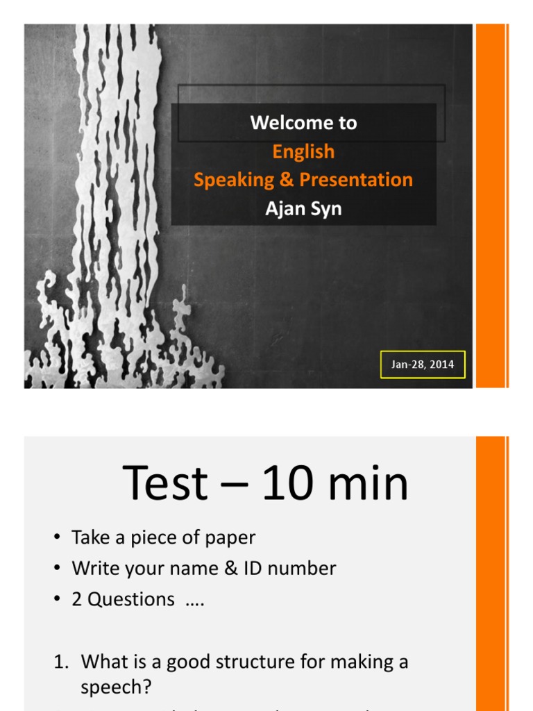 Effective Speech and Presentation Techniques | PDF | Ellipsis | Public ...