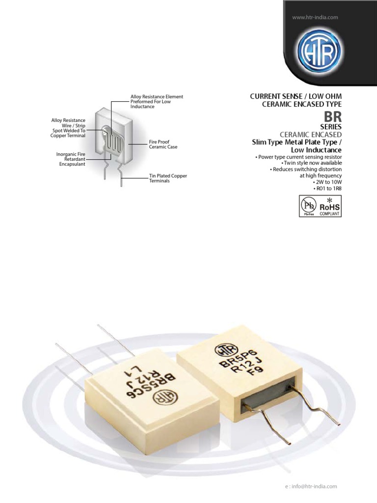 Low Inductance Ceramic Resistors | PDF | Resistor | Printed Circuit Board
