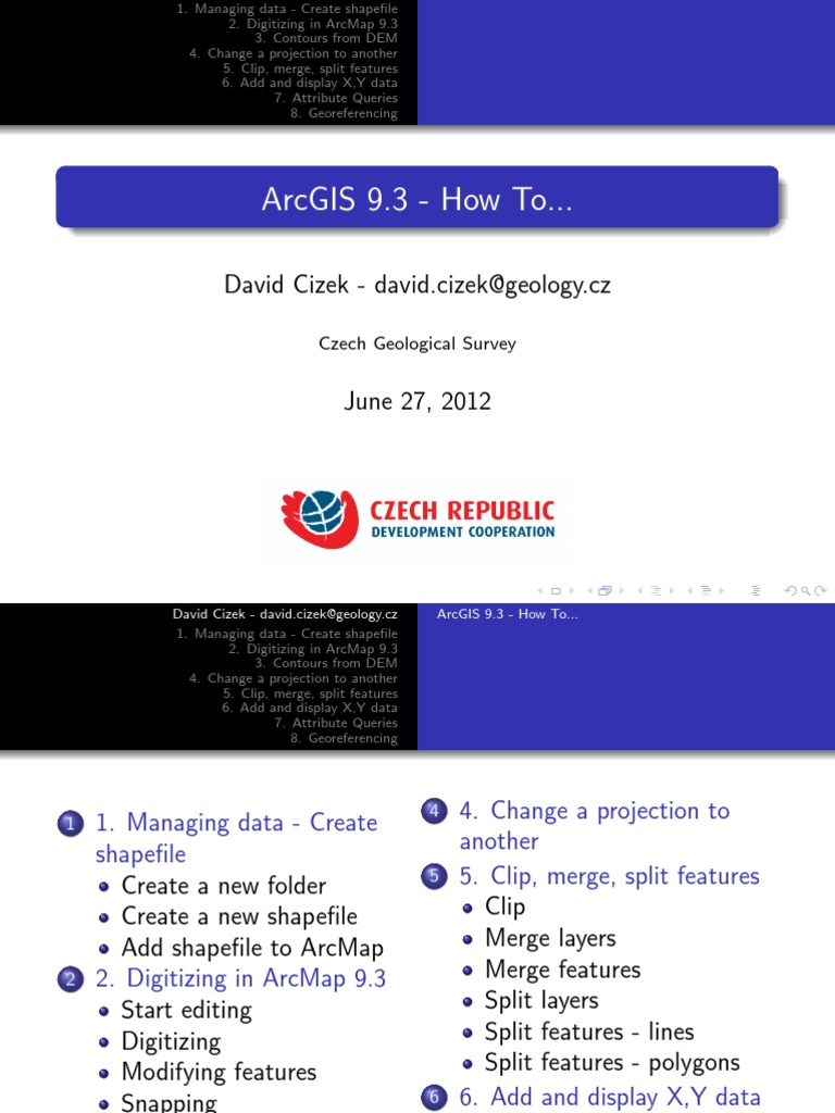 Arcgis How To | PDF | Arc Gis | Data