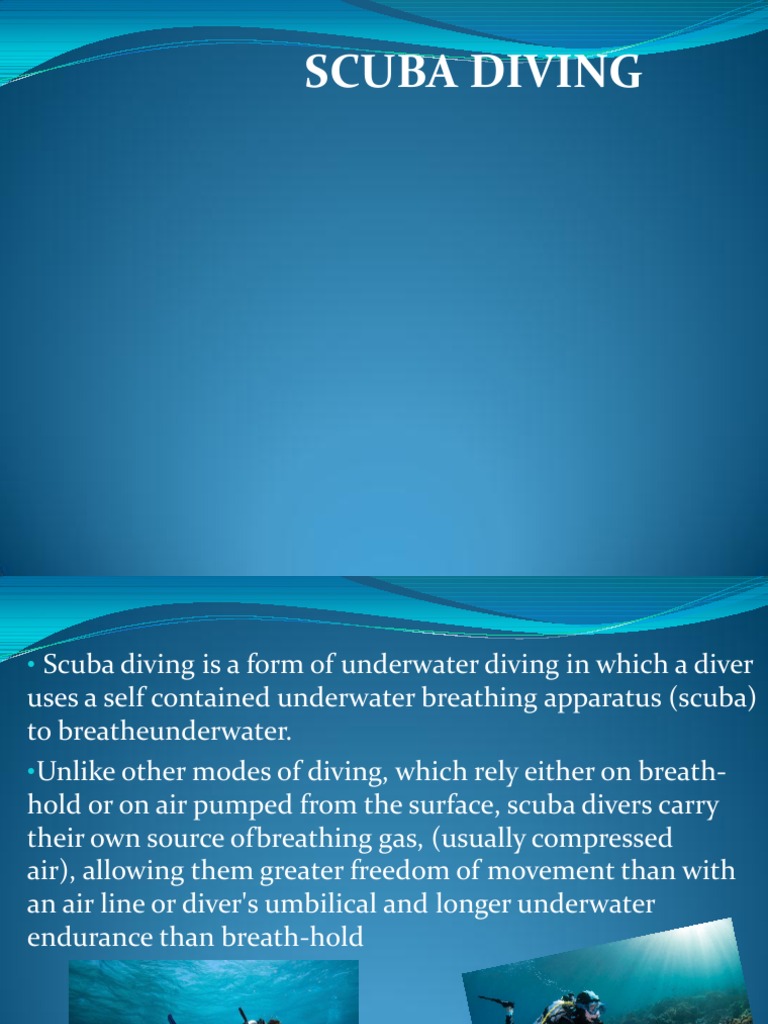 Scuba Diving | PDF | Scuba Diving | Underwater Sports