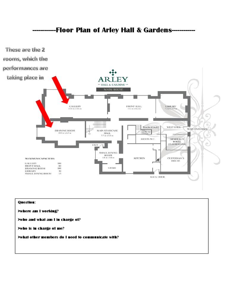 Floor Plan of Arley Hall | PDF