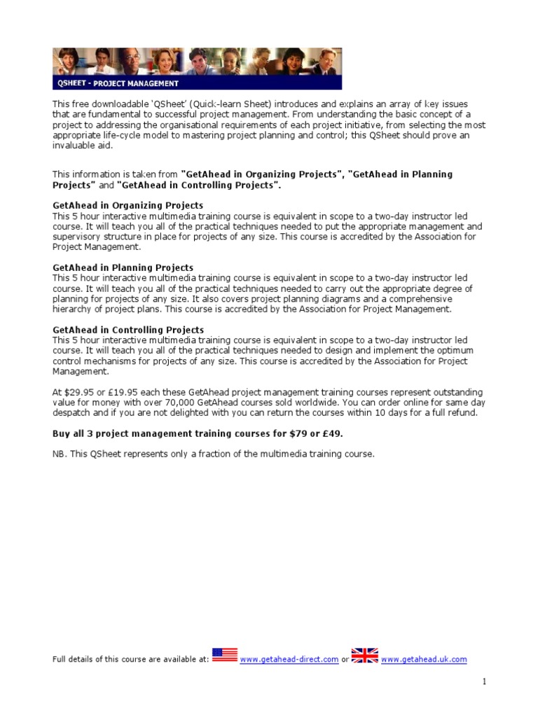 Project MGT 1 | PDF | Project Management | Leadership