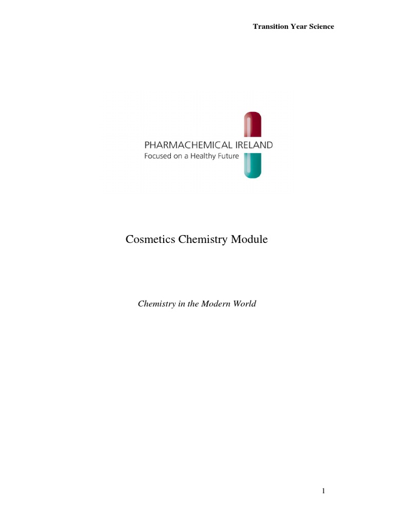 Cosmetics Chemistry Module: Chemistry in The Modern World | PDF | Soap ...